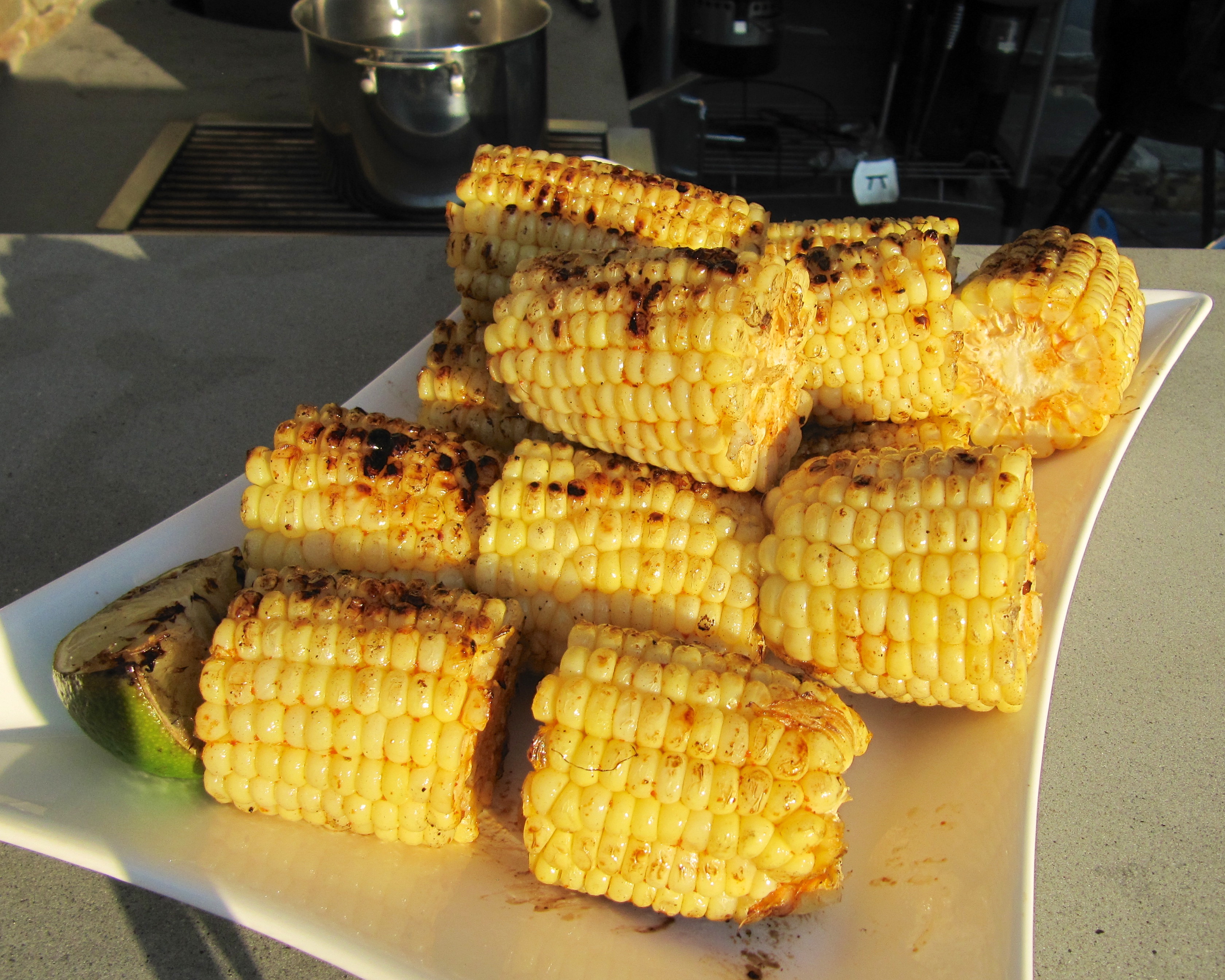 Grilled Street Corn with Chimayo Butter - BBQ Hawks